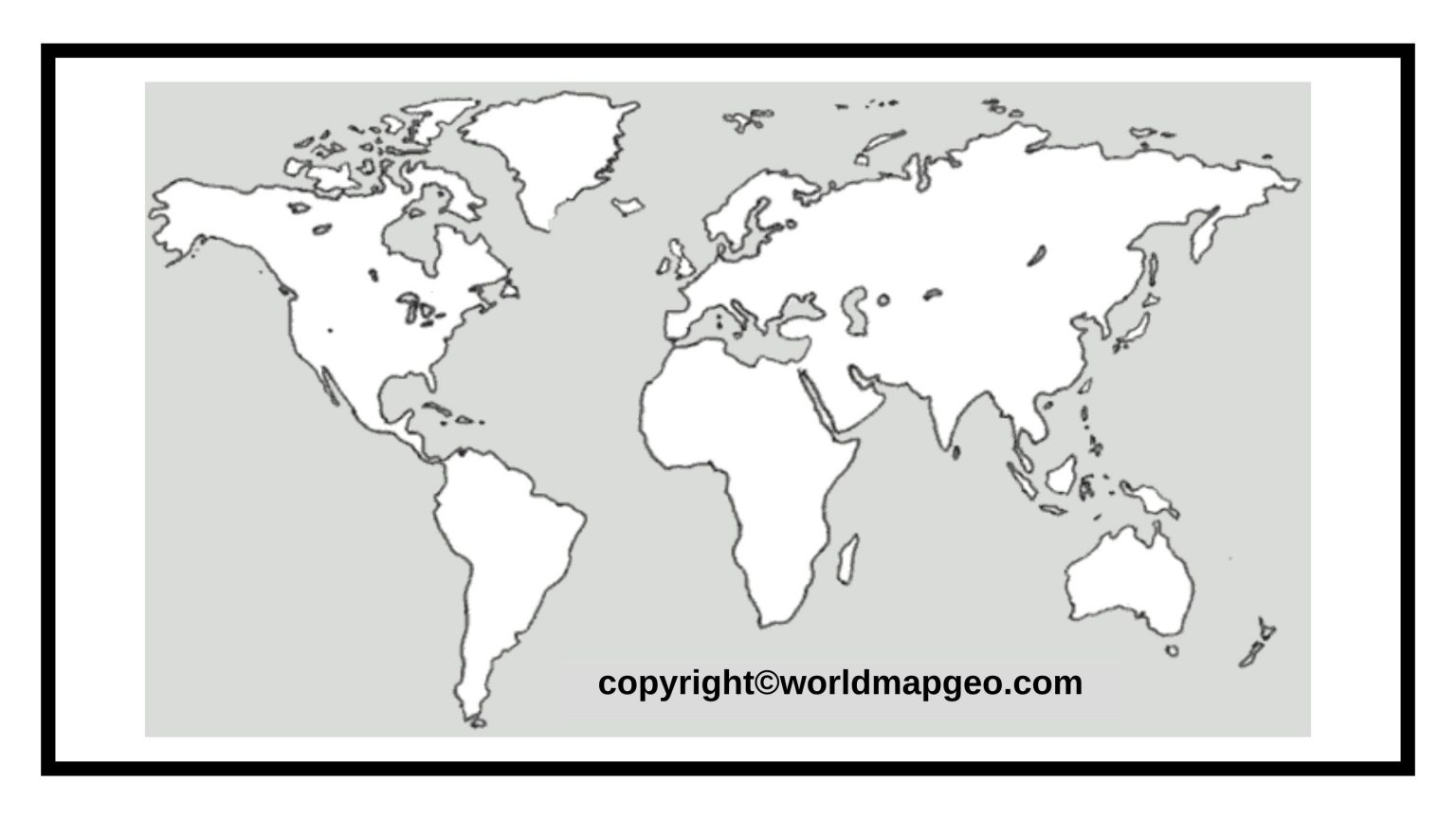 World Map Physical in Blank, Printable, and Labeled PDF