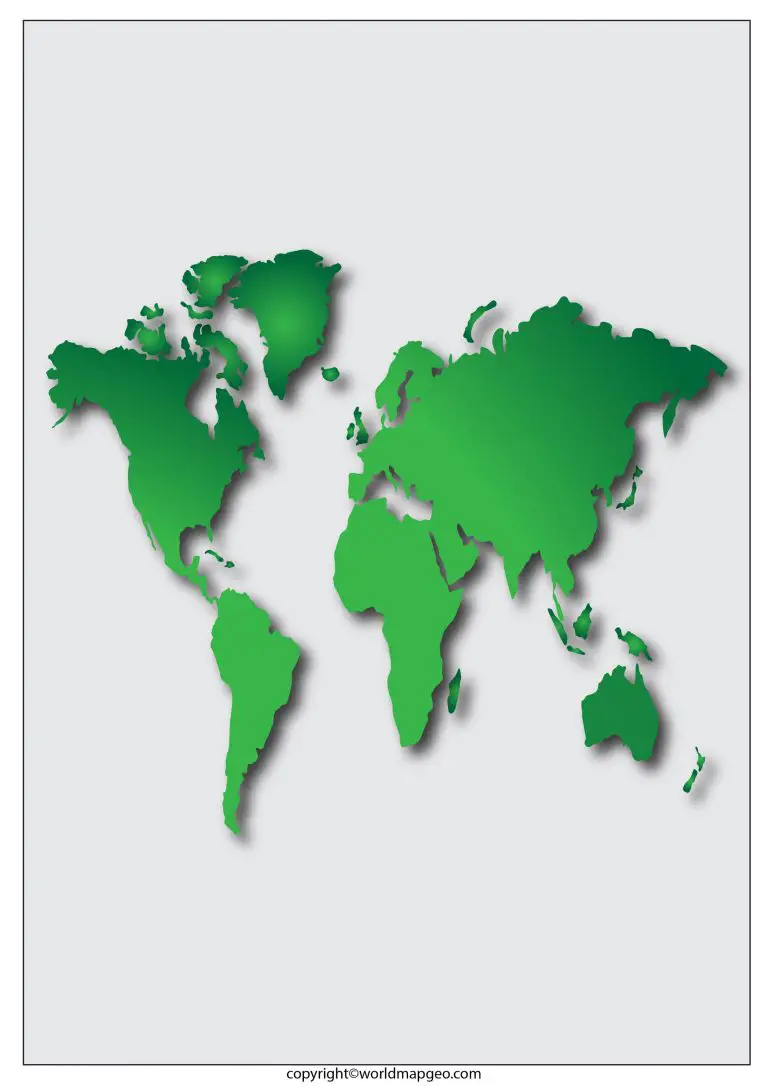 3D World Map Printable Globe in PDF [3d World Map Vector]