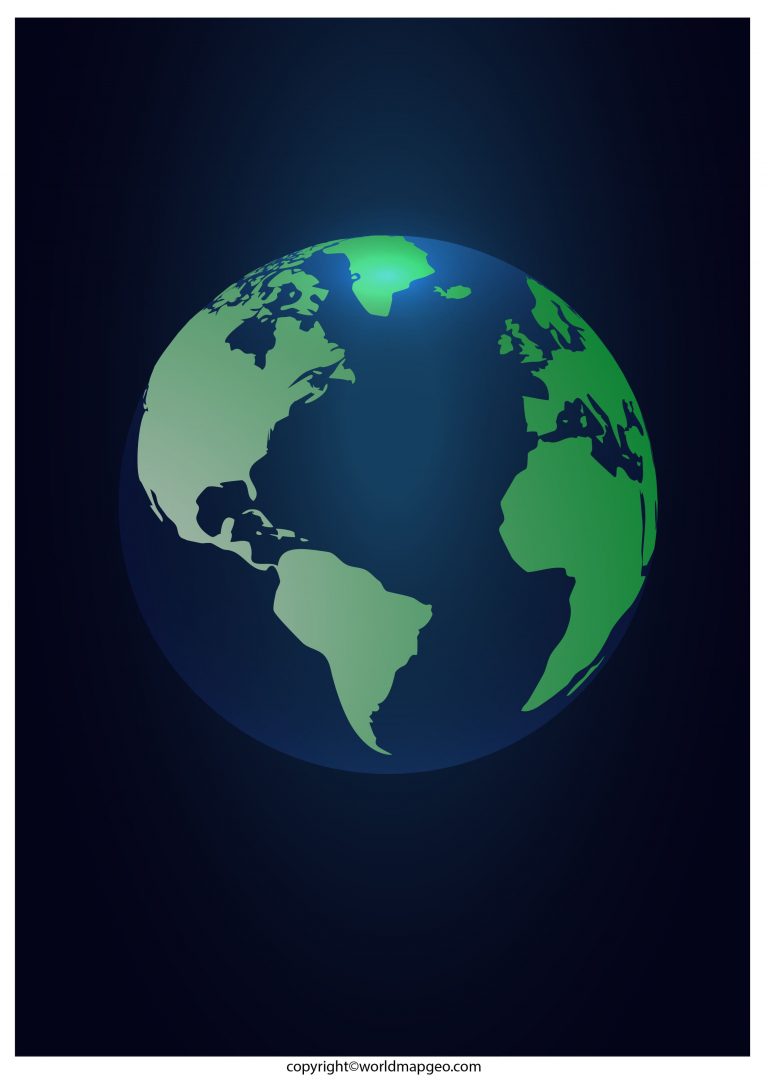 3D World Map Printable Globe in PDF [3d World Map ector]