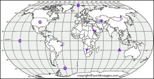 Latitude and Longitude Map Interactive in Full-Size PDF