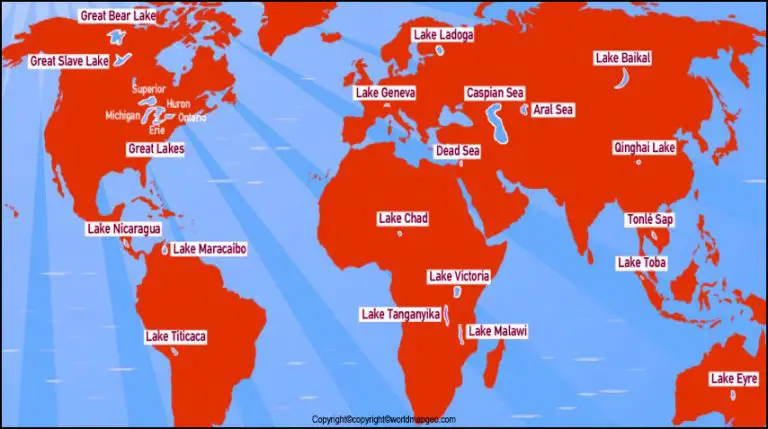 Map Of The World Lakes United States Map