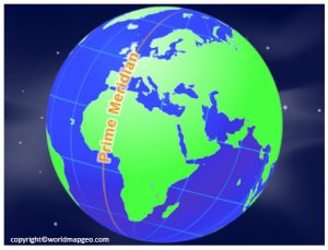 Prime Meridian Map - World Map with Prime Meridian
