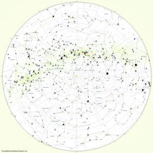 Constellation Map Printable in Northern Hemisphere