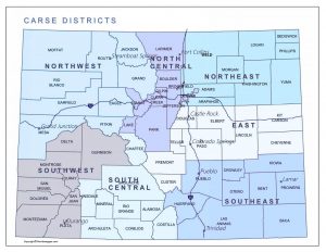 Colorado Political Map by County [Colorado Demographics Map]