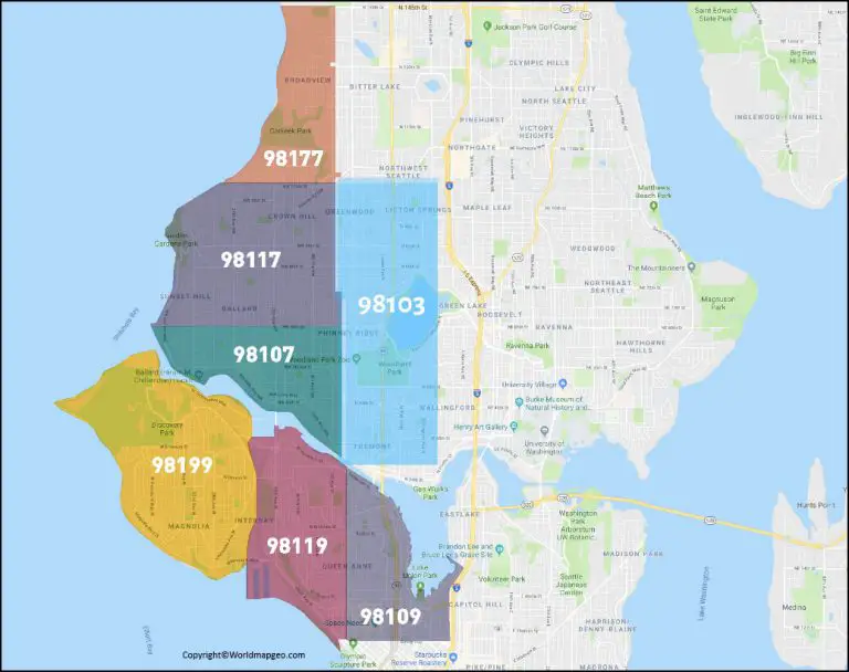 Seattle Zip Code Map - Seattle Map By Zip Code