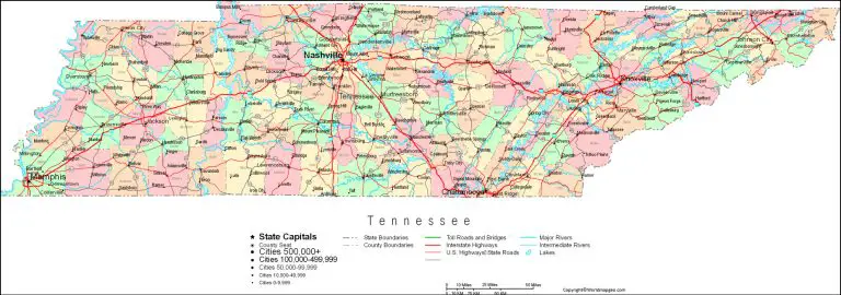 Tennessee Political Map By County - Tennessee Politics Map