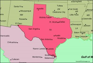 Texas Political Districts Map