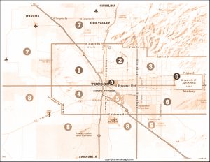 Tucson Zip Code Map - AZ Tucson Map by Zip Codes [Printable]