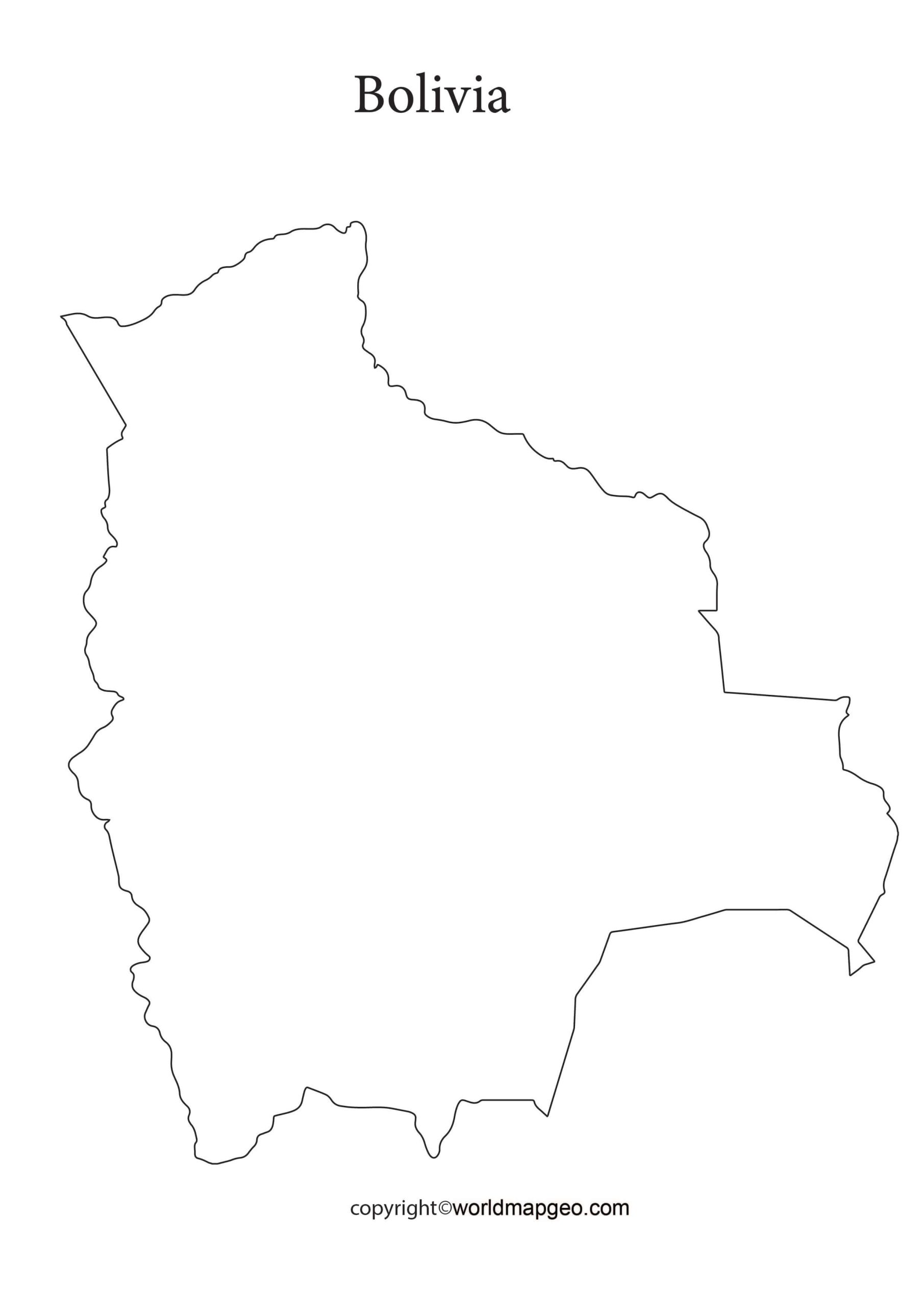 ⊛ Mapa De Bolivia 🥇 PolíTico & FíSico Grande Para Imprimir | 2025