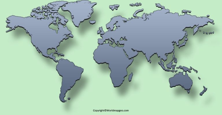 3D World Map Printable Globe in PDF [3d World Map Vector]