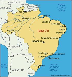 Where is Amazon River Map located on Map [Labeled]