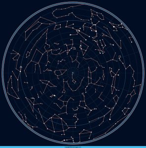 Constellation Map Printable in Northern Hemisphere