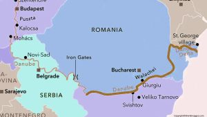 Danube River Map [Map of Danube River] in PDF