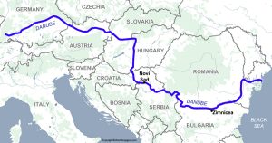 Danube River Map [Map of Danube River] in PDF