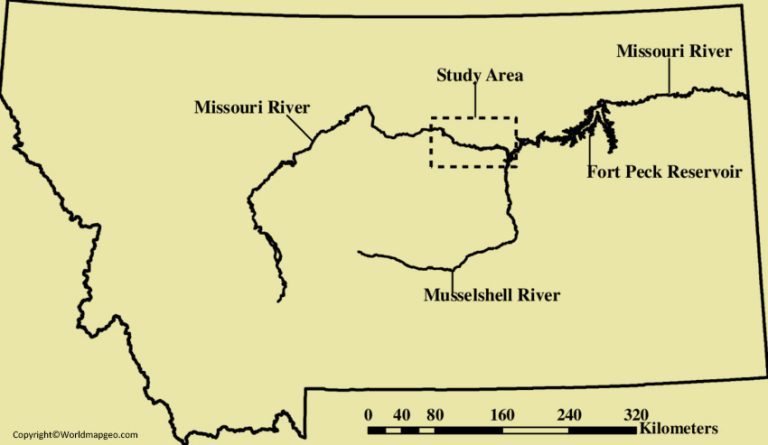 Missouri River Map [Where is Missouri River on a Map]