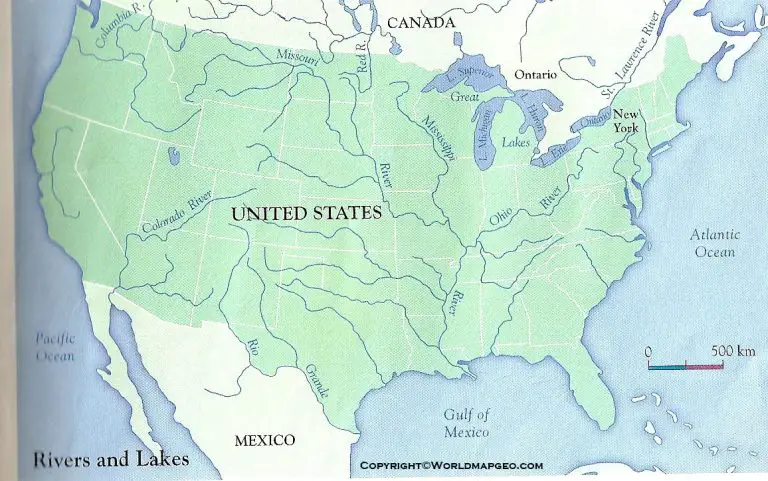 Rio Grande River Map Texas US Printable Map