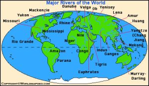 World River Map PDF in Blank, Outline, Printable and Labeled