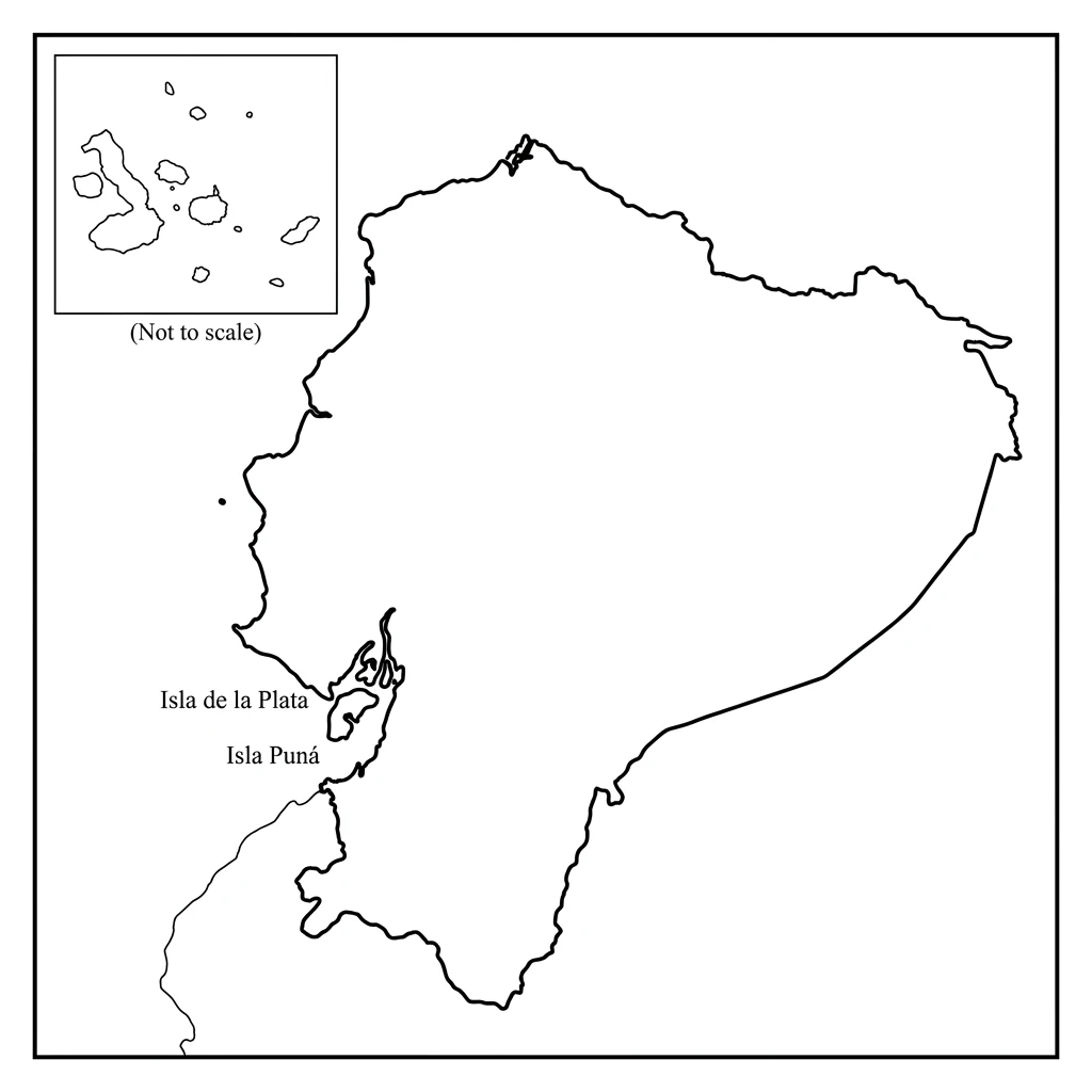 Blank Map of Ecuador - Ecuador Map Outline