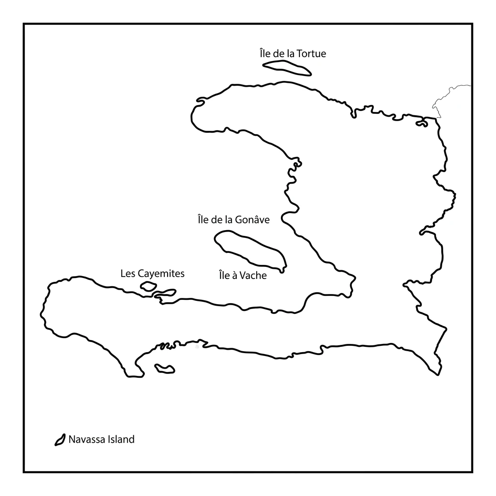Blank Map of Haiti - Haiti Map Outline