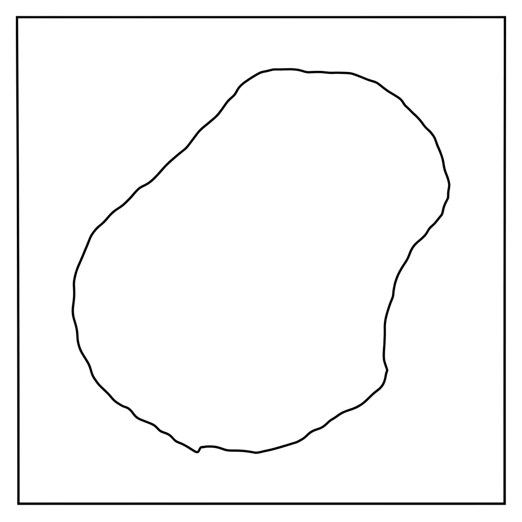 Blank Map of Nauru - Nauru Map Outline