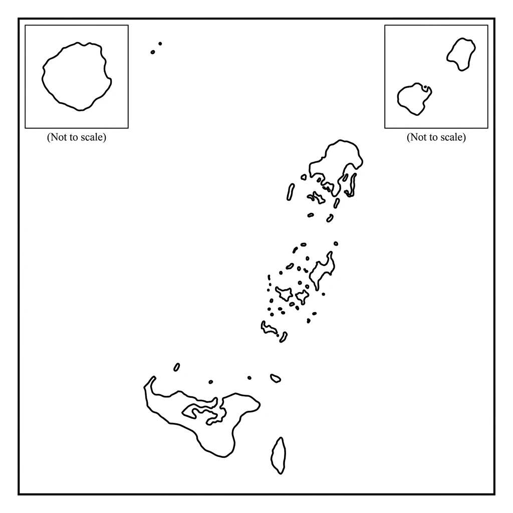 Blank Map of Tonga - Tonga Map Outline