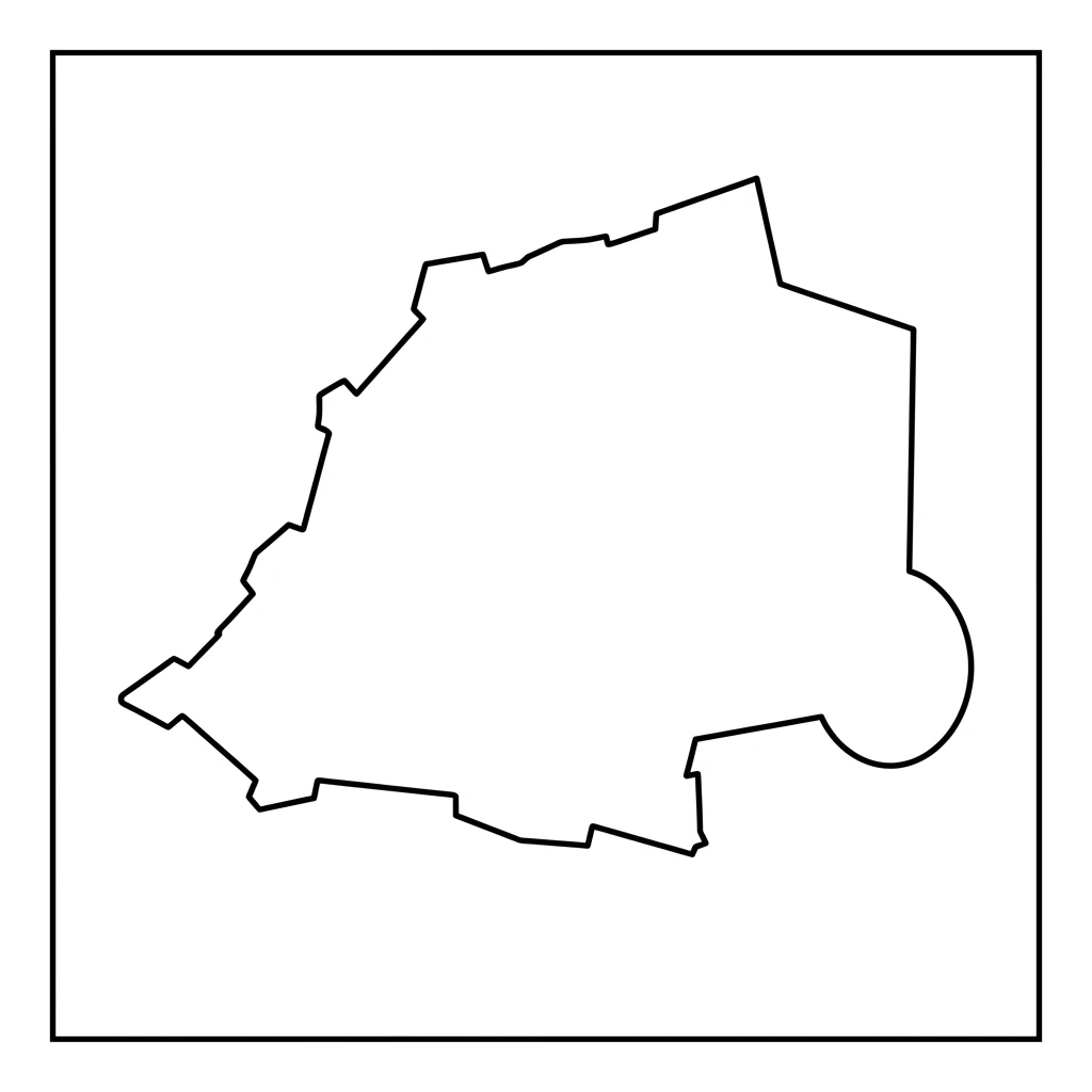 Blank Map of Vatican City - Vatican City Map Outline